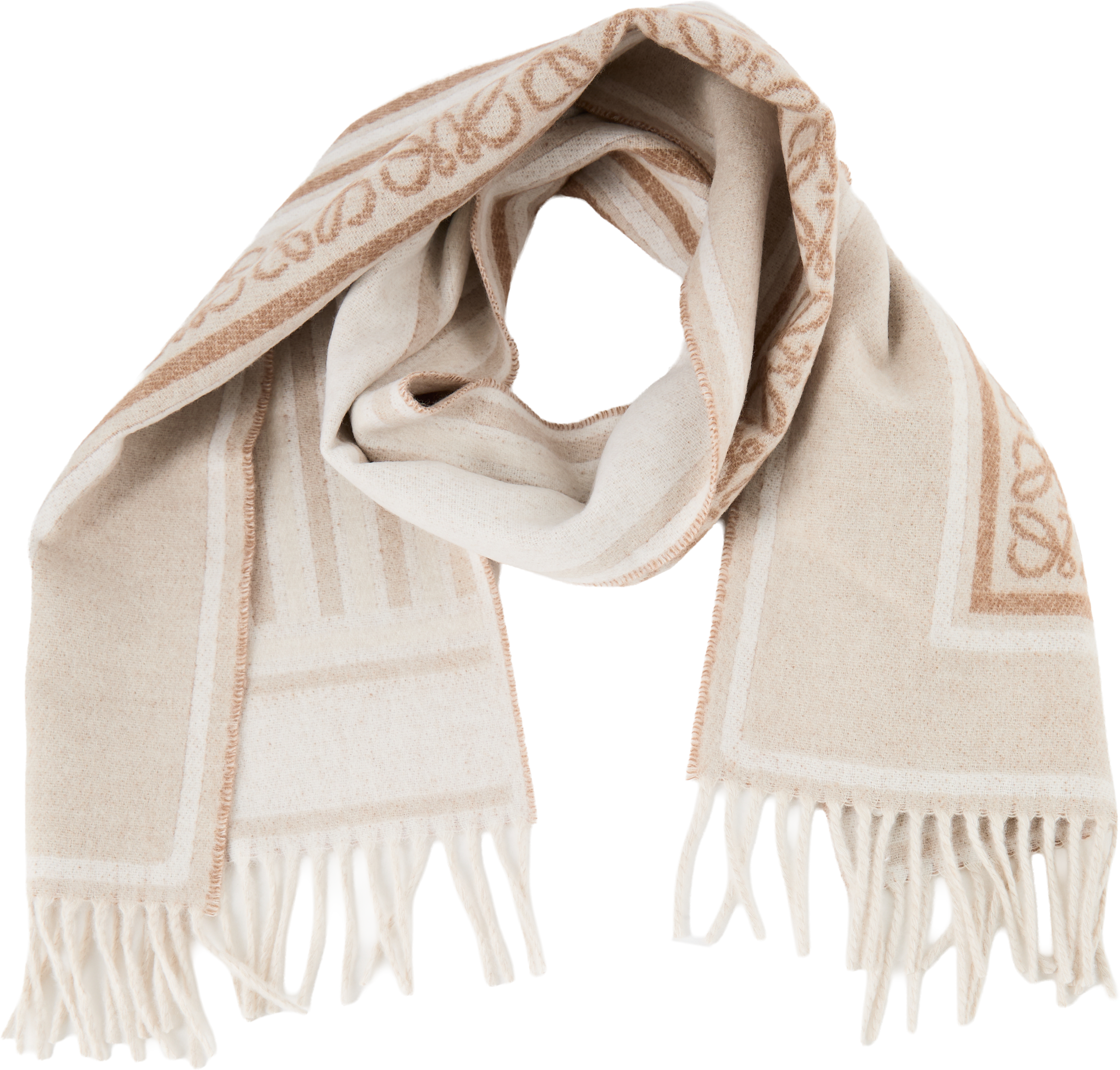 LOEWE Woll-Cashmere-Schal Beige auf UNGER.DE