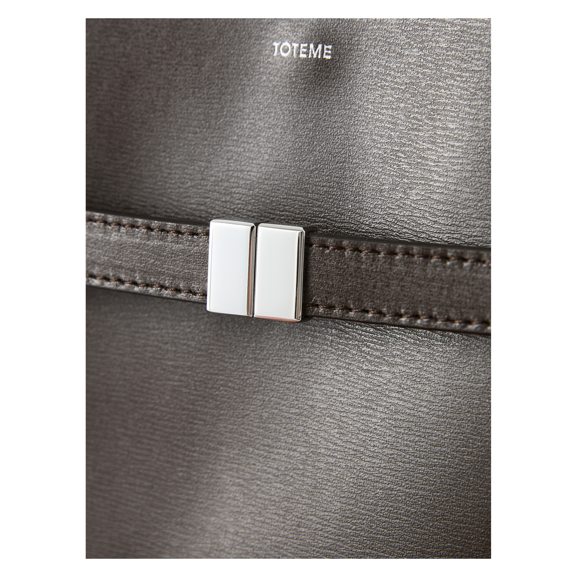 TOTEME Shoulder bag 'Belted' dark brown on UNGER.DE