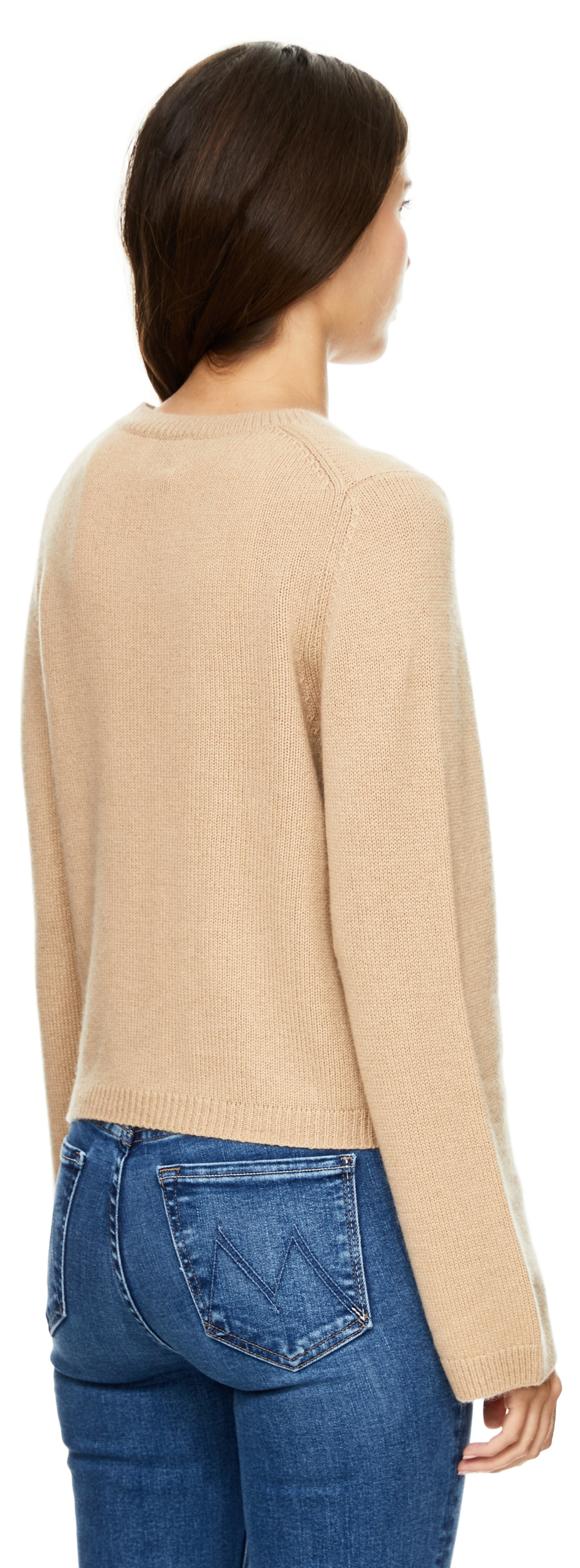 Allude Cashmere cardigan with trumpet sleeves Beige on UNGER.DE